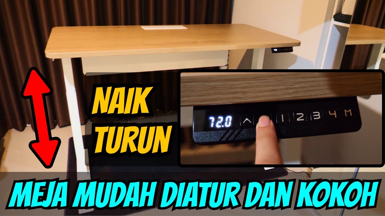 Meja Naik Turun Otomatis Sieben Lift Up 1407 Kantor / Kerja Duduk dan ...