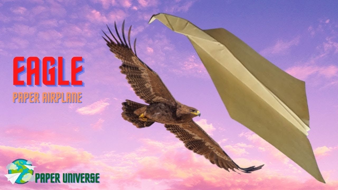 How to Make a Eagle Paper Plane? / How to Fly Your Paper Plane for ...