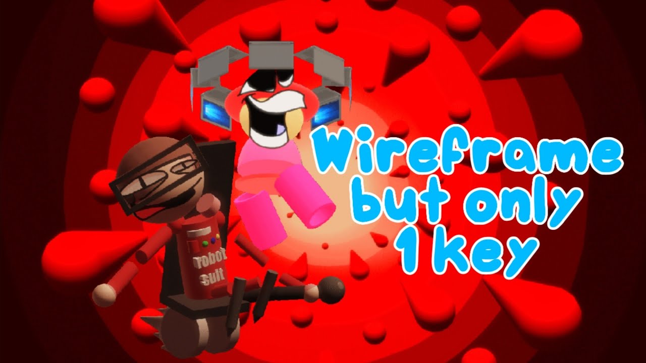 FNF - Wireframe but only 1 key - YouTube