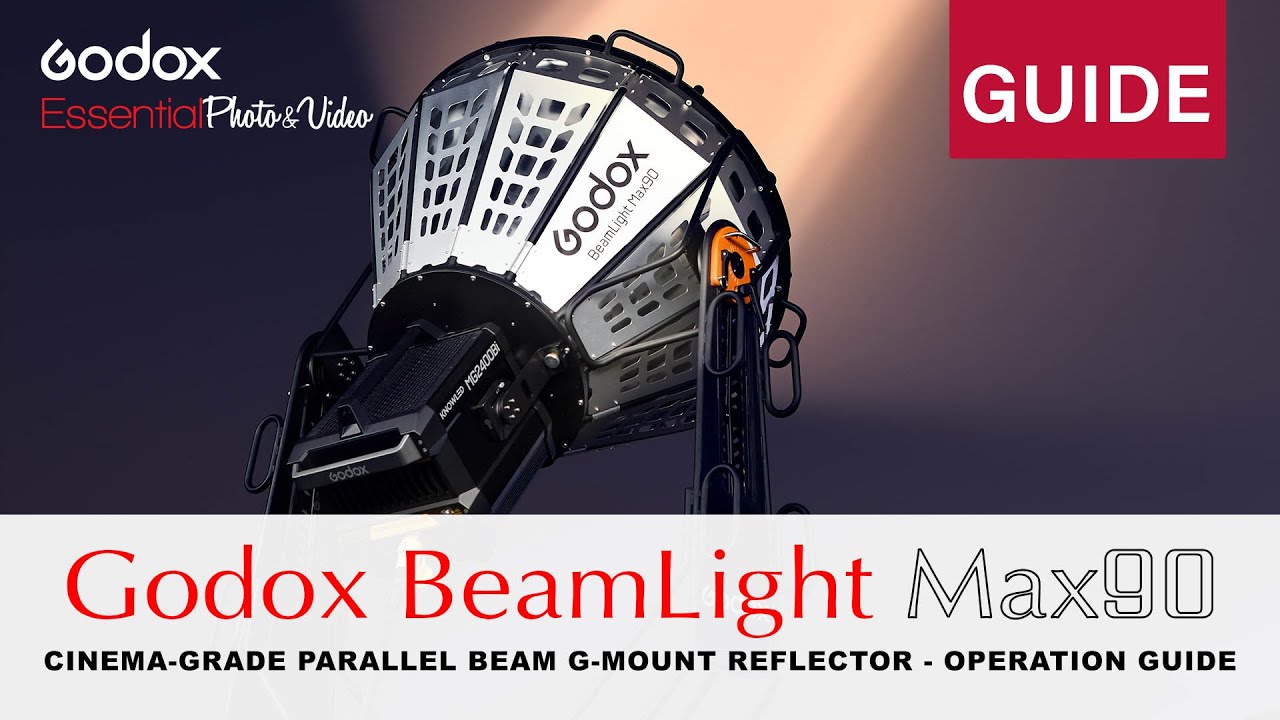 Godox BeamLight Max90 Parallel Beam Reflector - Operation Guide - YouTube
