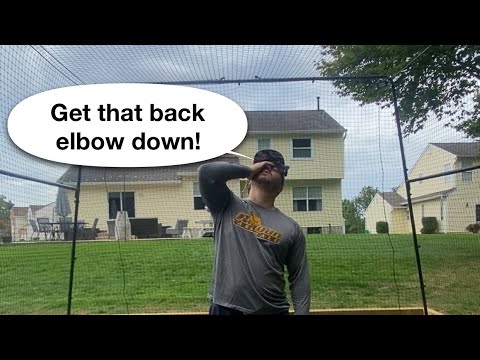 Back Elbow Hitting. Get that Elbow Down - YouTube