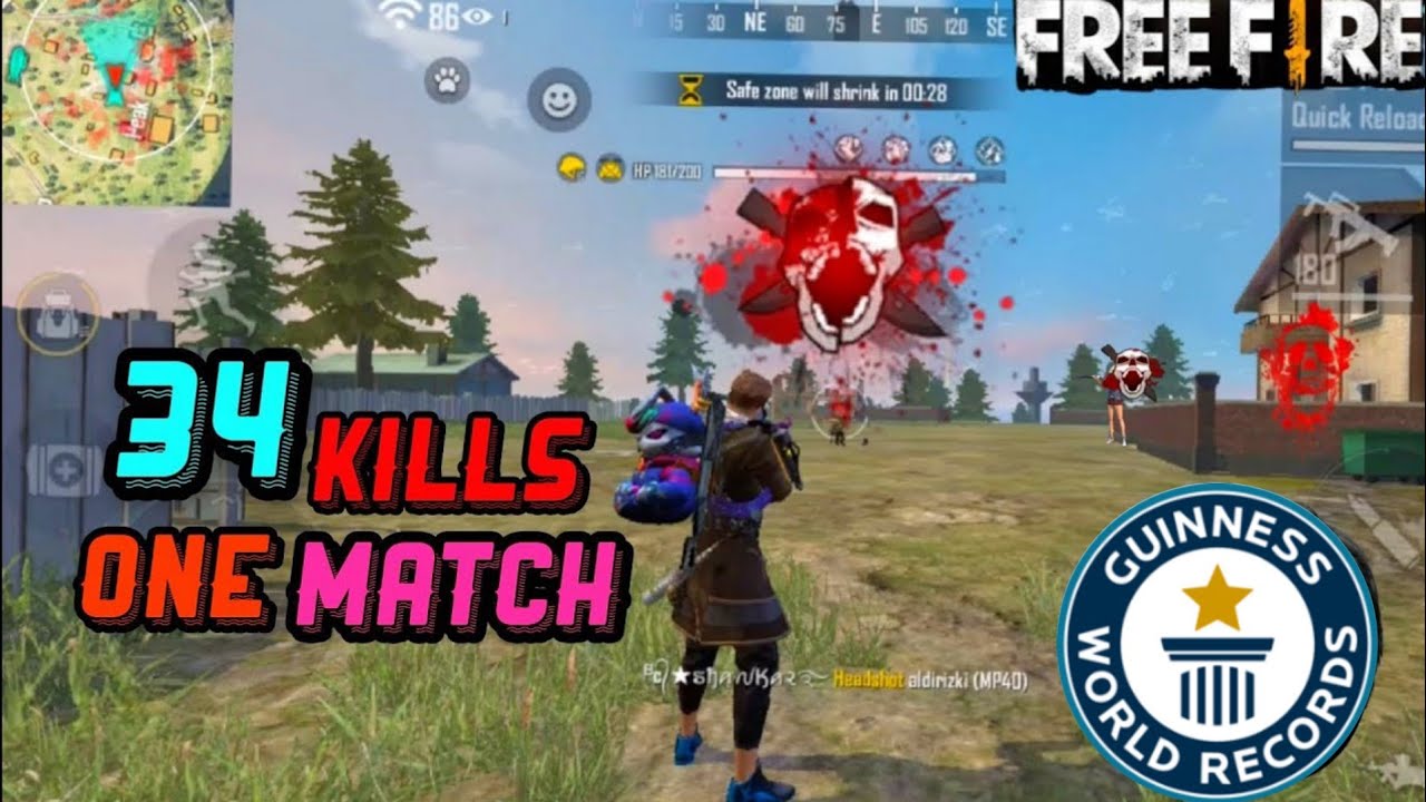 World Record Most kill in Free fire🔥🔥 | Auto Headshot Kills | Play Like ...