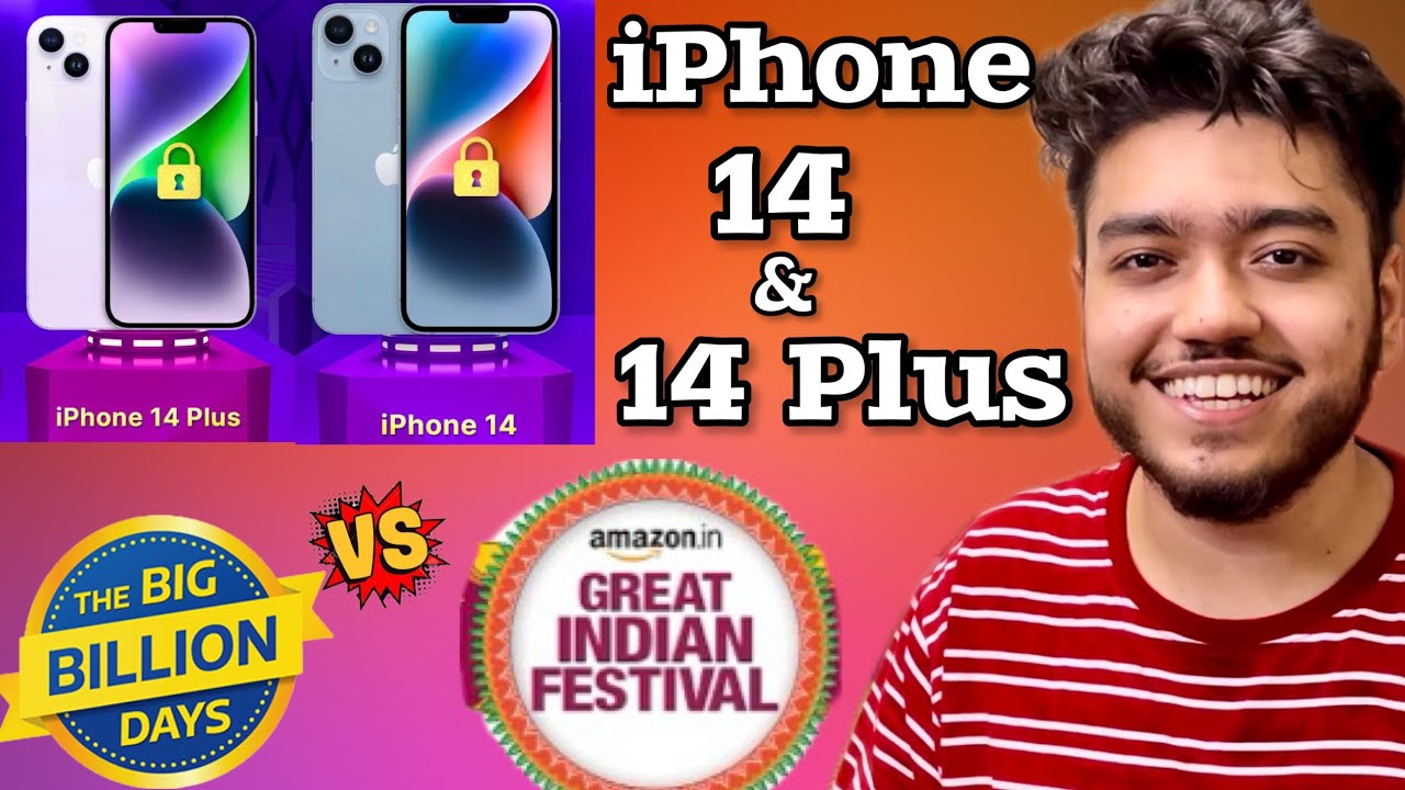 iPhone 14 & 14 Plus in Flipkart big billion days vs Amazon great Indian ...