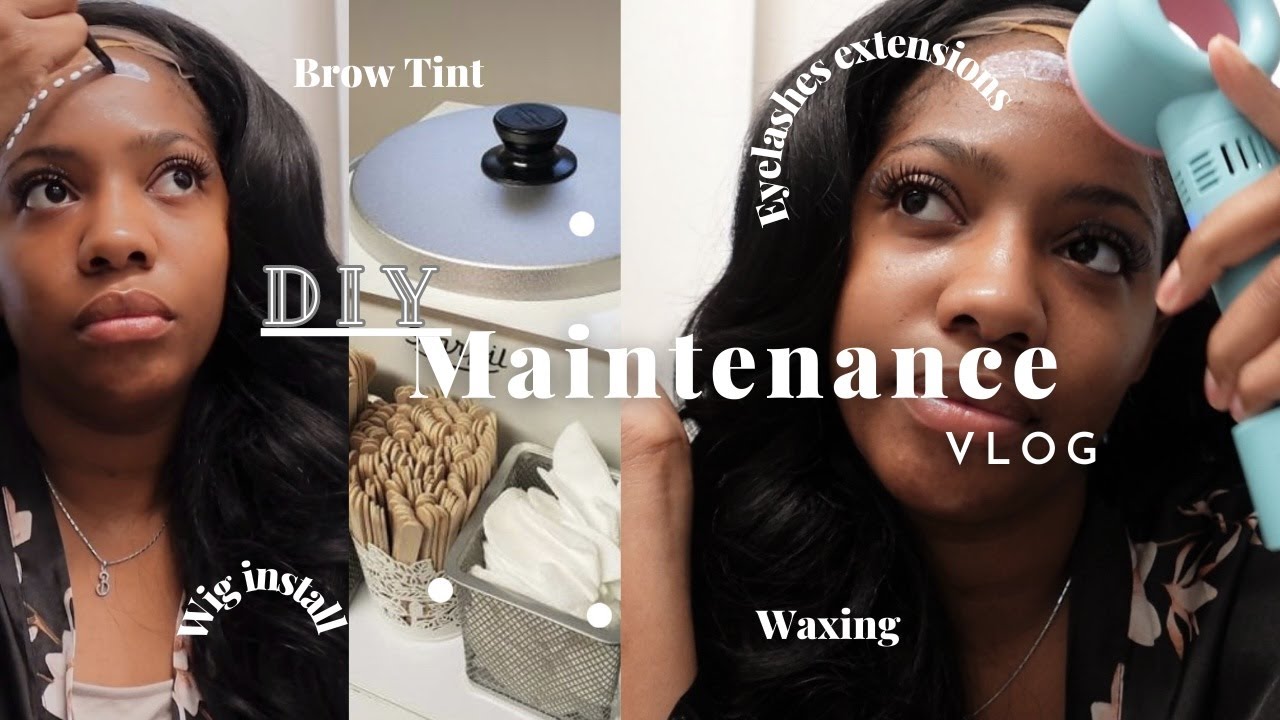 MAINTENANCE VLOG UNDER $100 MONTHLY DIY: LASHES, WAXING & MORE - YouTube