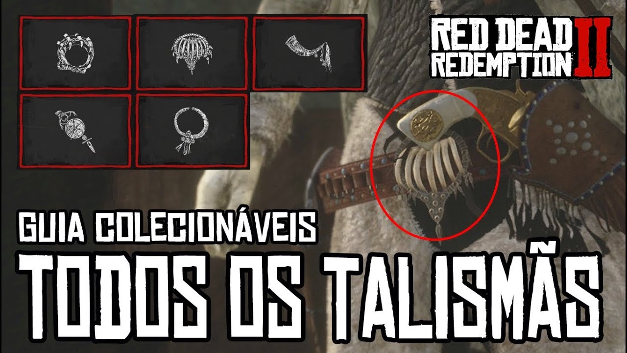 RED DEAD REDEMPTION 2 - TODOS OS TALISMÃS (BENEFÍCIOS E LOCALIZAÇÃO DE ...
