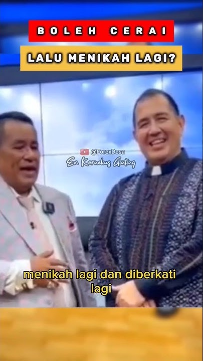 DALAM KRISTEN BOLEH CERAI DAN MENIKAH LAGI? - YouTube