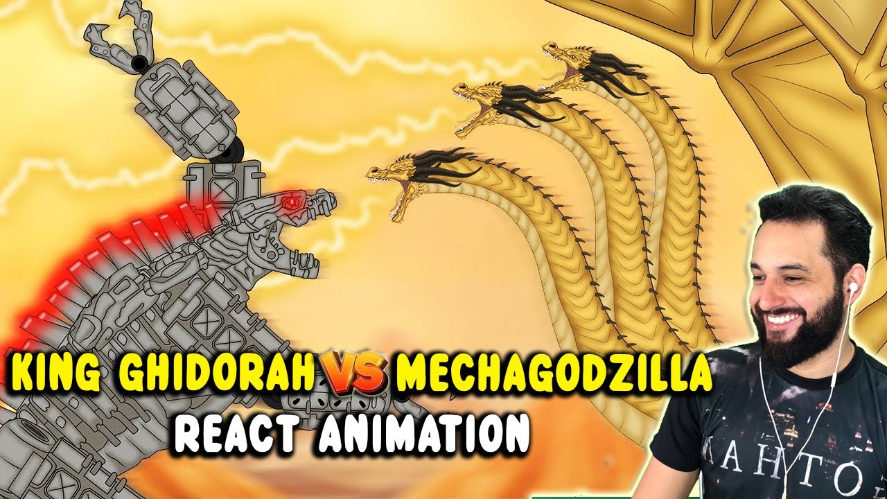 KING GHIDORAH VS MECHAGODZILLA ANIMARION | QUEM VENCERIA? REACT ...