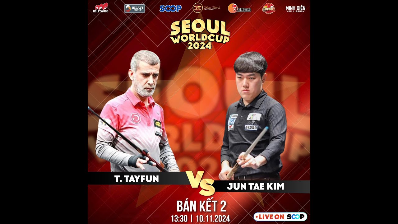 BÁN KẾT Tayfun TASDEMIR đấu với Jun Tae KIM - YouTube