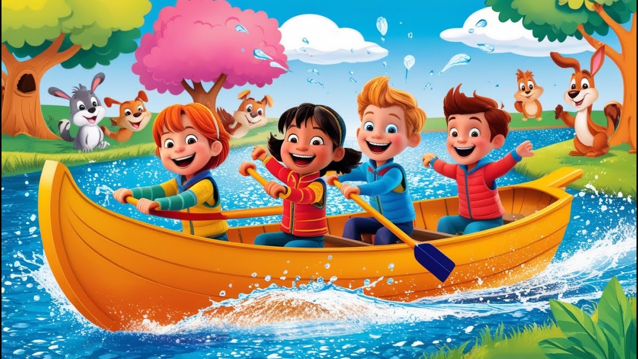 Row, Row, Row Your Boat | Interactive Sing-Along with Animal Friends! 🐳 ...