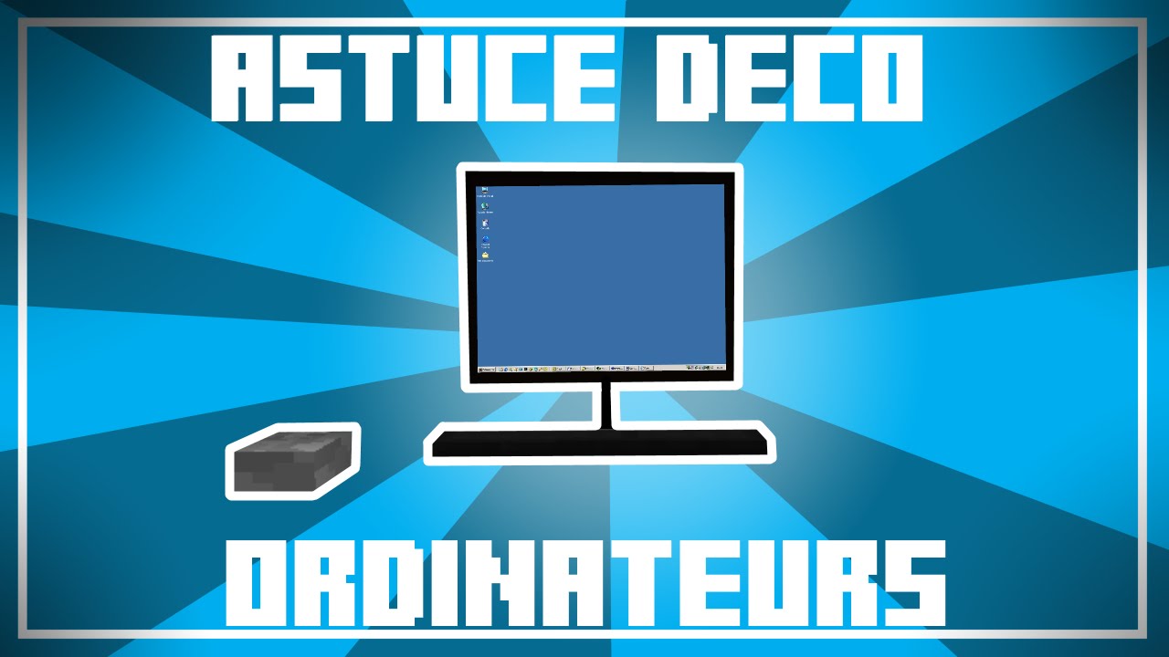 Astuce Déco - 4 designs d'ORDINATEURS dans Minecraft ! - YouTube