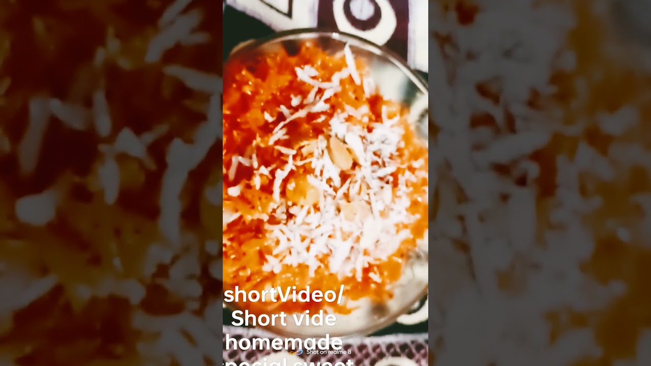 sweet rice jarda homemade special carrot/ short video www. facebook dot ...