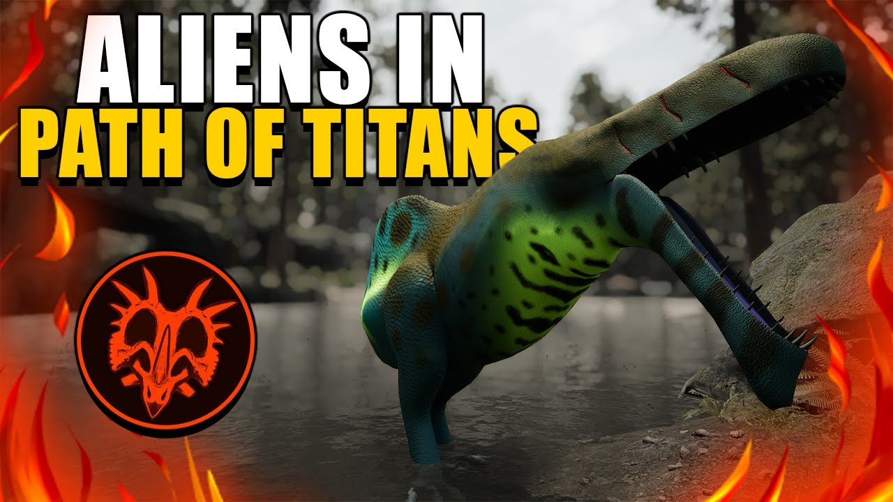 ALIENS IN PATH OF TITANS! | K-23 MOD! | Path of Titans - YouTube