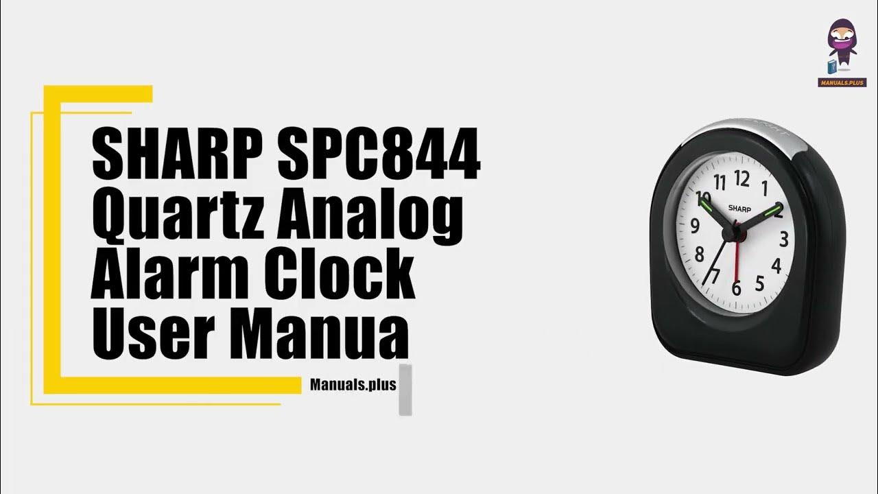 How to Set Up and Use the SHARP SPC844 Quartz Analog Alarm Clock - YouTube