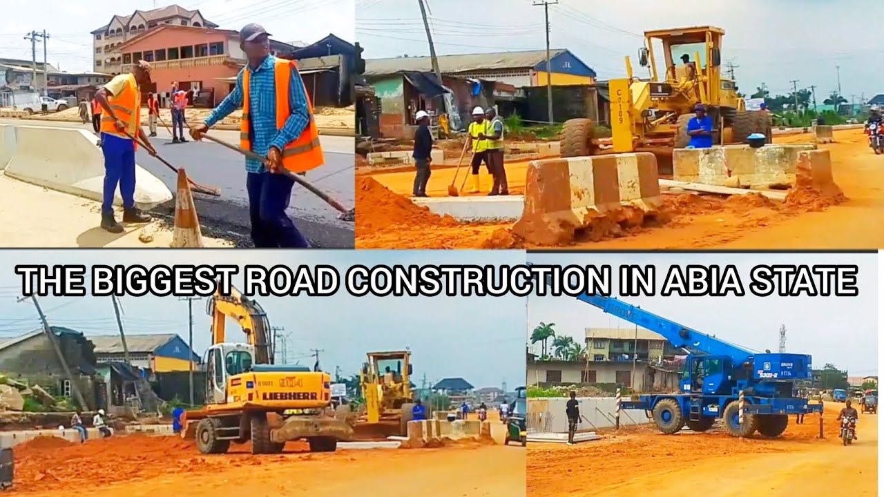 THE LATEST ON THE BIGGEST ROAD CONSTRUCTION IN ABIA STATE#abiastate#aba ...