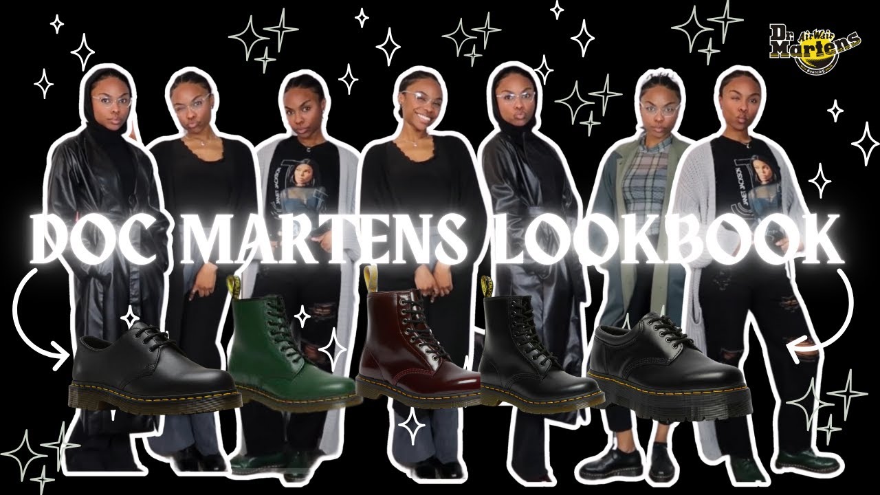 Doc Martens Lookbook🖤| How To Style Doc Martens Boots - YouTube