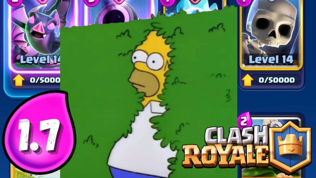 IS THAT HOMER IN THERE? (Suspicious Bush Cycle Deck) | Clash Royale ...