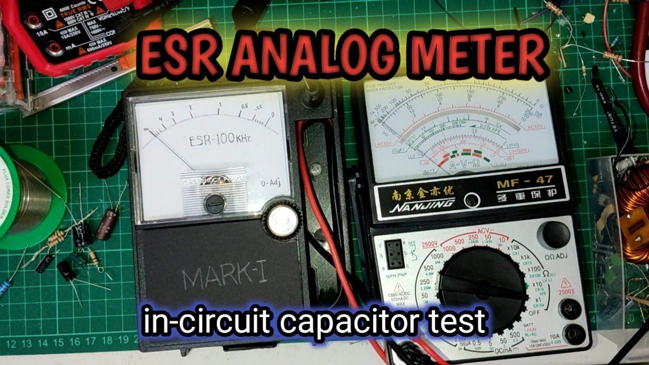 DIY ESR CAPACITOR TESTER 100KHZ IN-CIRCUIT BOARD TEST| CAPACITOR TESTER ...