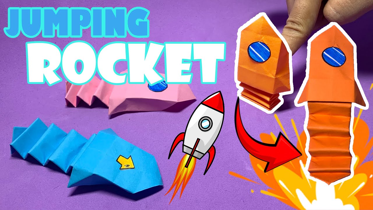 Origami Rocket | Paper Jumping Rocket | Easy Jumping Rocket Toy - YouTube