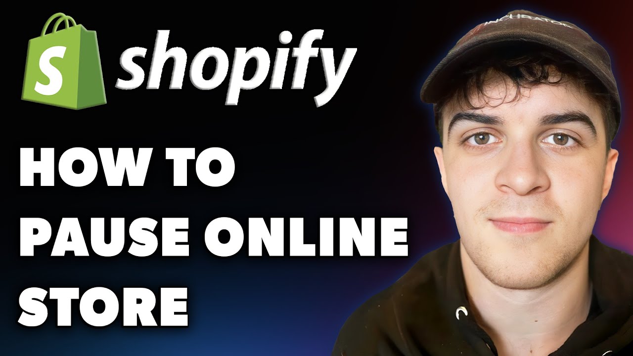 How to Pause Shopify Online Store (Full 2024 Guide) - YouTube