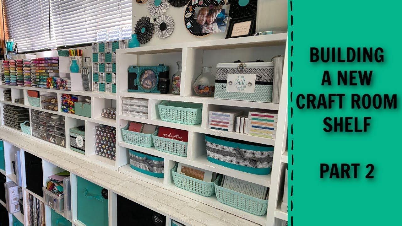 Building A Craft Room Shelf - Part 2 - YouTube