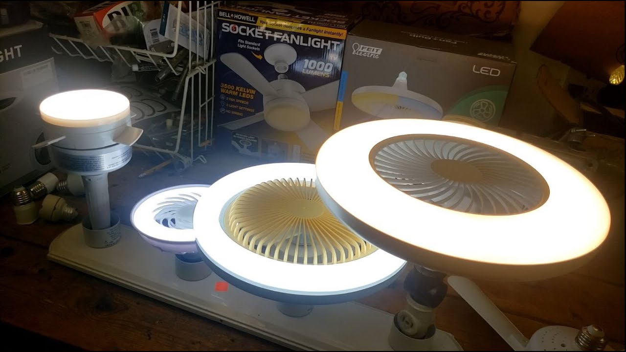 From The Workbench: Bell & Howell, Feit/Menards, Amazon LED Socket Fan ...