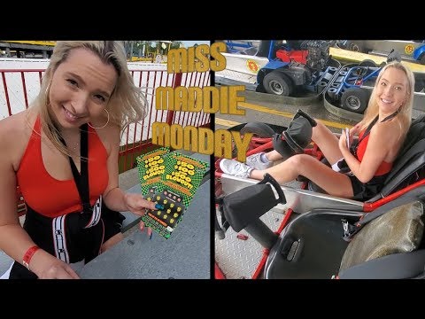 MISS MADDIE MONDAY (SCRATCH OFF PROFIT): Go-Karts and Blow Outs - YouTube