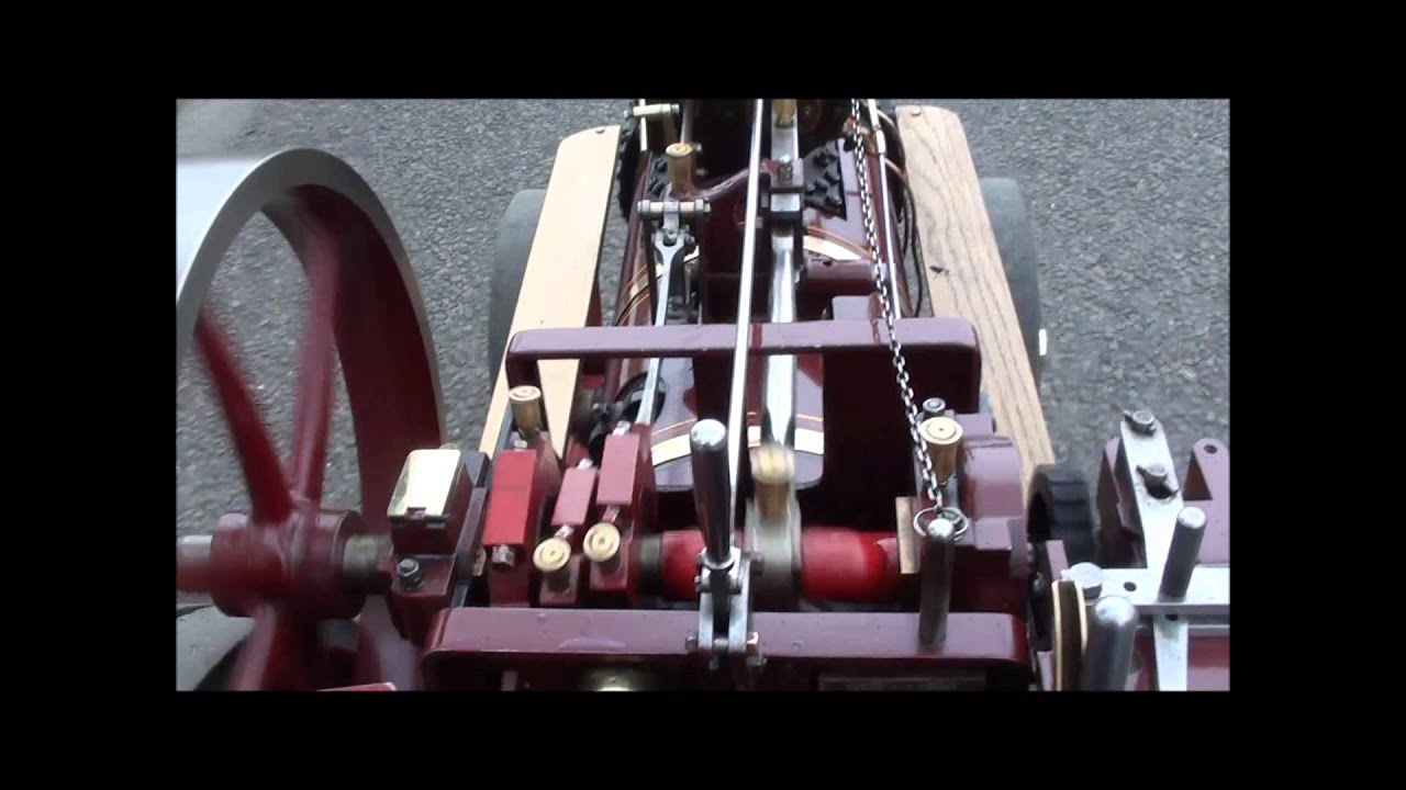 4 1/2 inch scale Burrell traction engine - YouTube