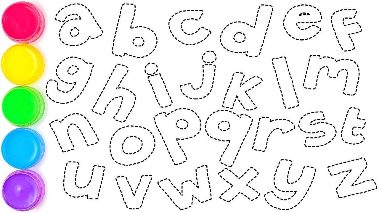 Let's Draw Small Letters Alphabet A to Z Step by Step Easy // Drawing ...