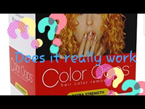 Color Oops removing black box dye - YouTube