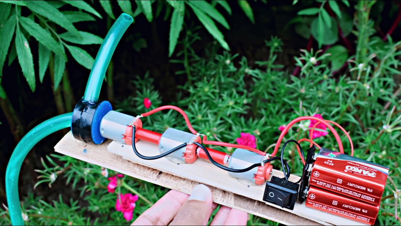 How to Make Triple Dc Motor High Power Water Pump at Home - YouTube