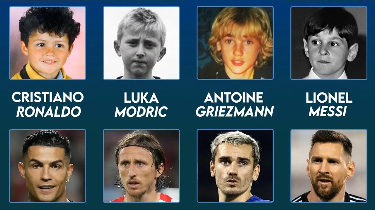 Top - 20 Famous footballers when they were kids - YouTube