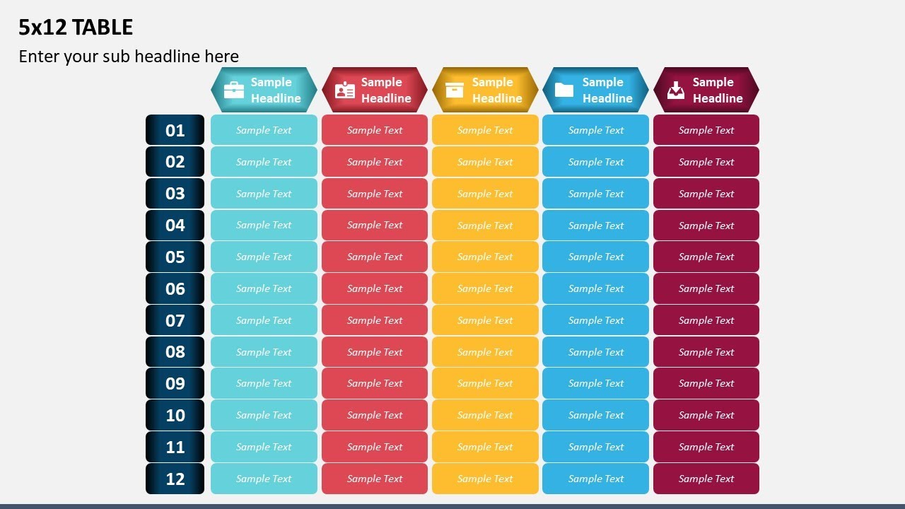 5x12 Table Animated PowerPoint Slides - YouTube