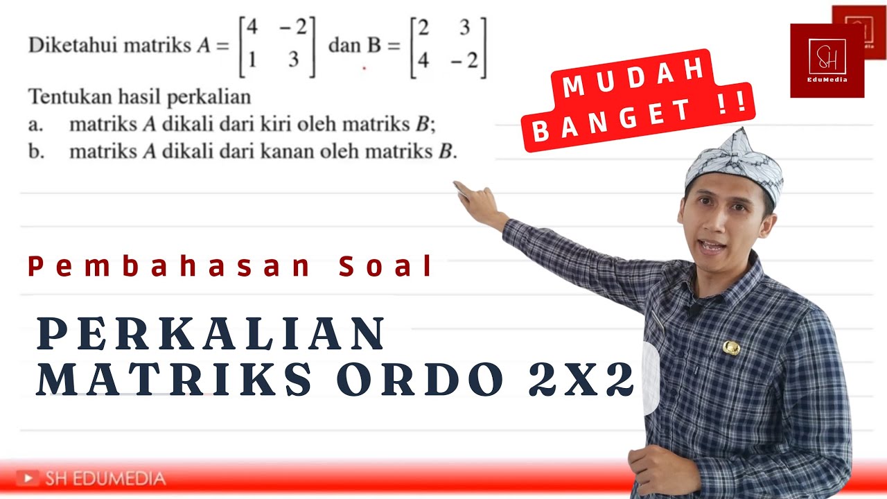 Perkalian Matriks ordo 2x2 - YouTube