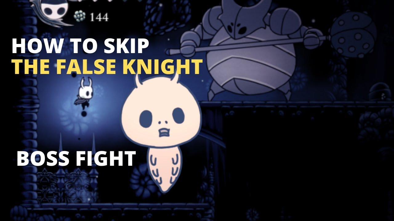 Hollow Knight How to Skip the False Knight Boss Fight - YouTube