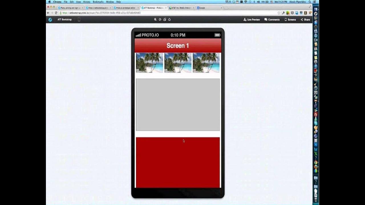 AT&T Bootstrap Tutorial: Create Realistic Mobile App Prototypes with Proto.io - YouTube