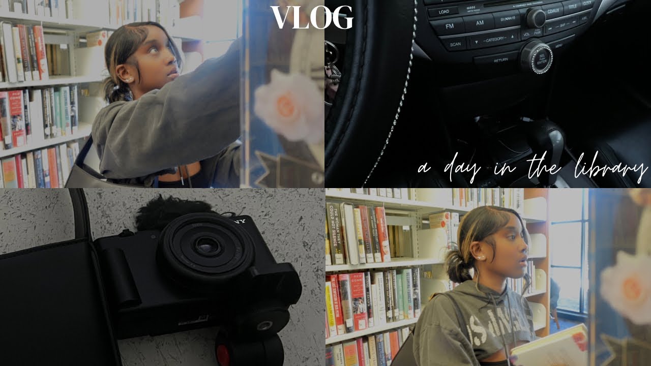 COME WITH ME TO THE LIBRARY ♡ | grwm + a mini vlog *not a aesthetic ...