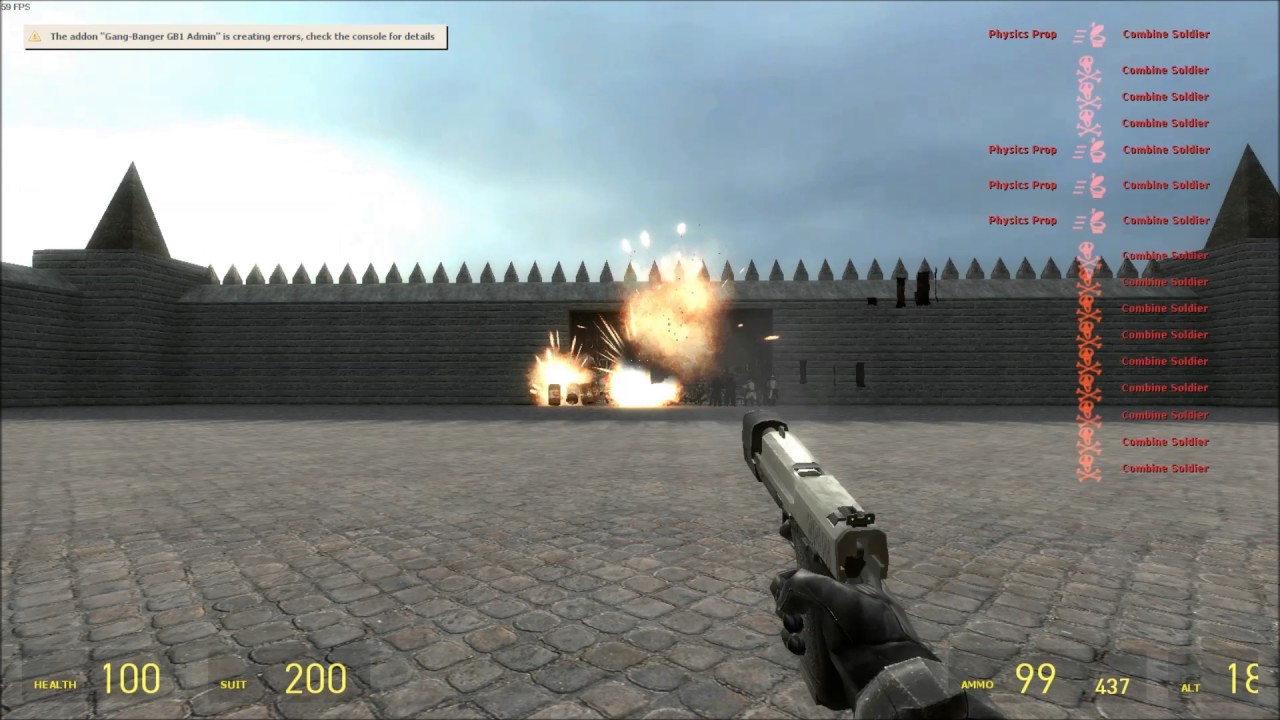 Overpowered Weapons + Combine = Fun - YouTube