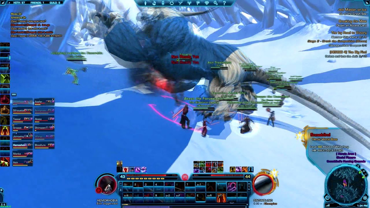 Star Wars: The Old Republic - Snowblind world boss - YouTube