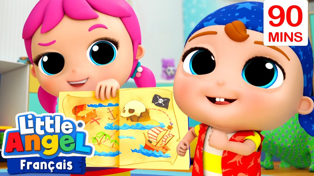La chasse au trésor | Comptines avec Bébé Louis | Little Angel Français ...