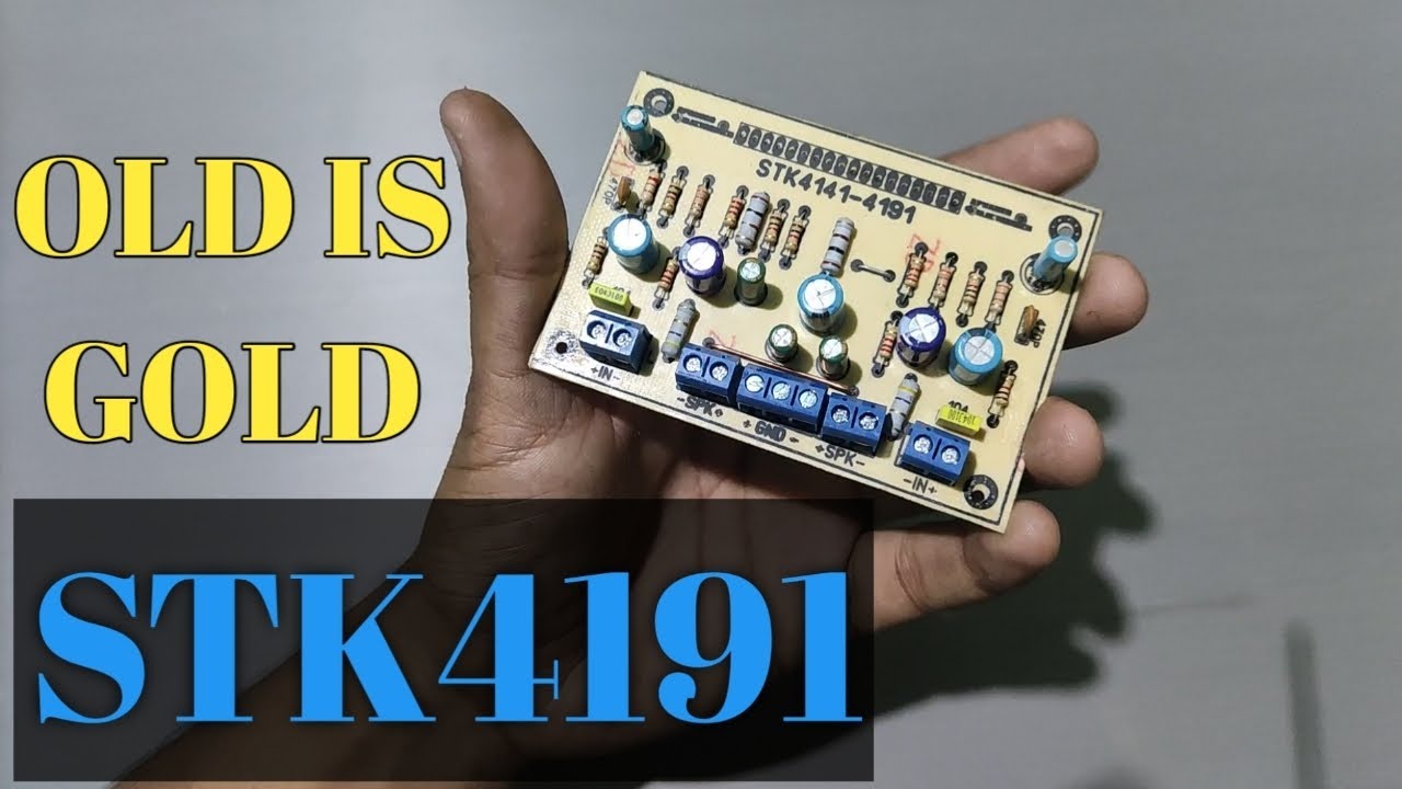 নতুন রূপে STK4191 সার্কিট বোর্ড - YouTube