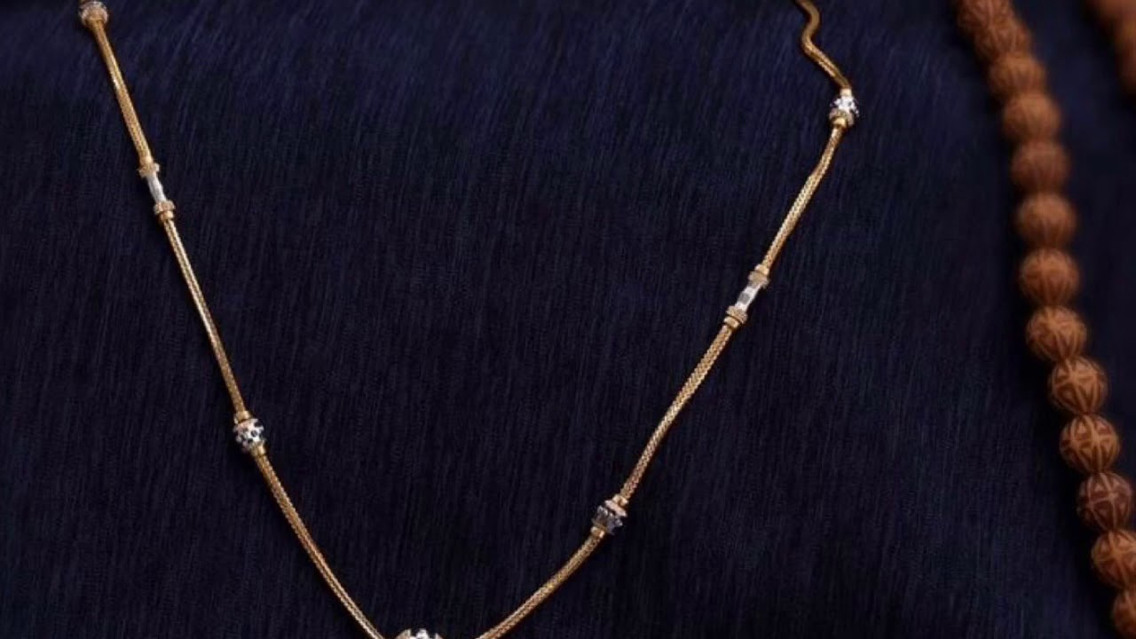 Gold balls simple chain collection below 10 grams weight - YouTube