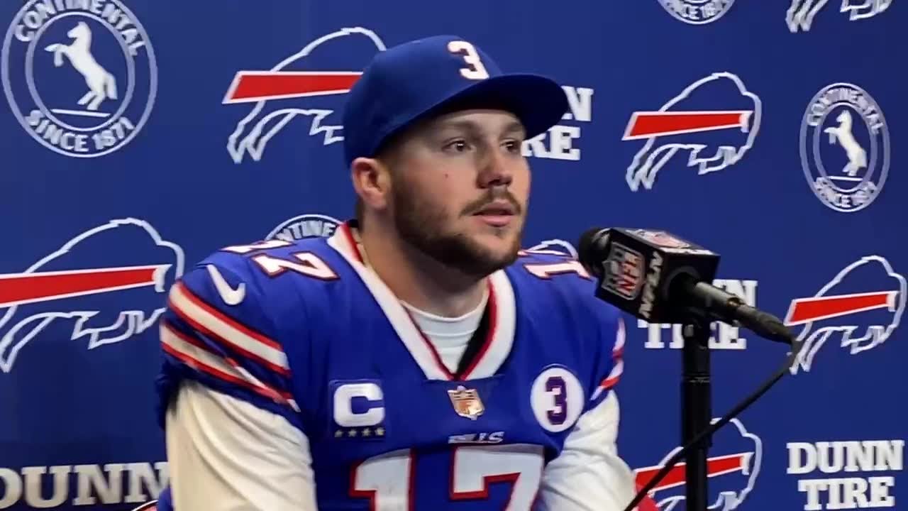 Josh Allen talks about the week - YouTube
