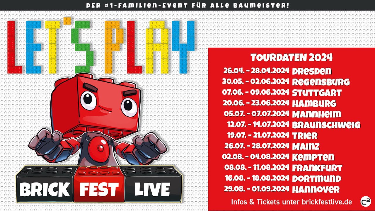 Brick Fest Live - Der #1-Familienevent für alle Baumeister erobert ...