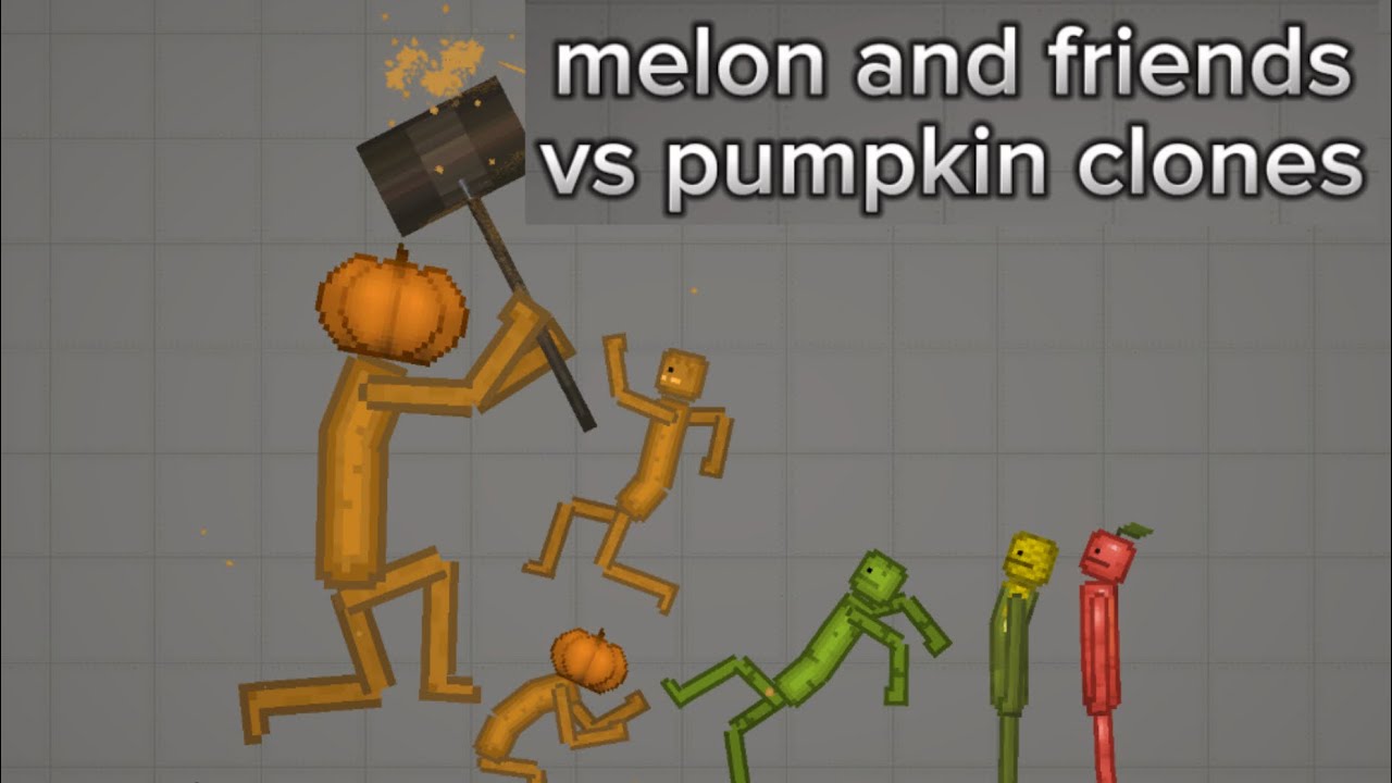 melon and friends vs pumpkin clones | melon and friends - YouTube