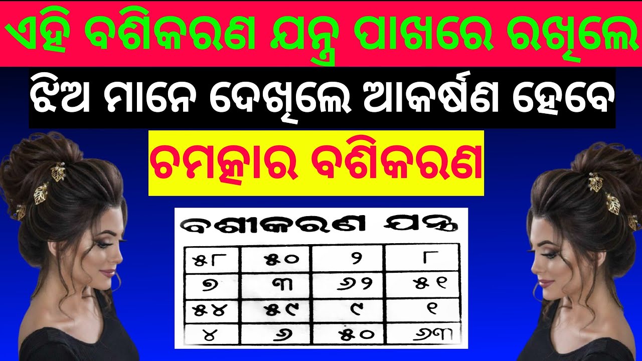 ବଶିକରଣ ଯନ୍ତ୍ର | tec bigyan odia | tec bigyan | odia vashikaran | mohini mantra odia | tec bigyan ...