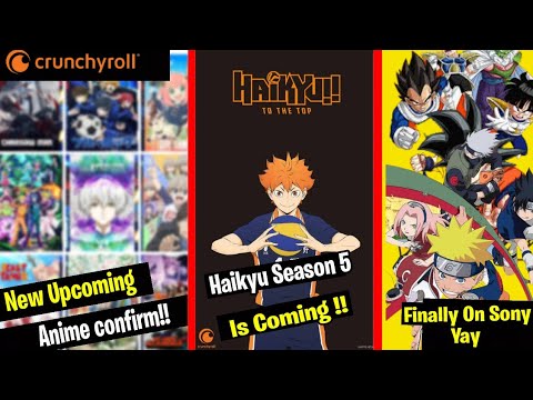 Chrunchyroll 🤩 New Upcoming Anime Confirm Haikyu Season 5 Is Coming 🥹 ️ ...