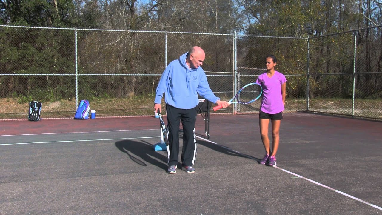 backhand closing the the raquet face - YouTube