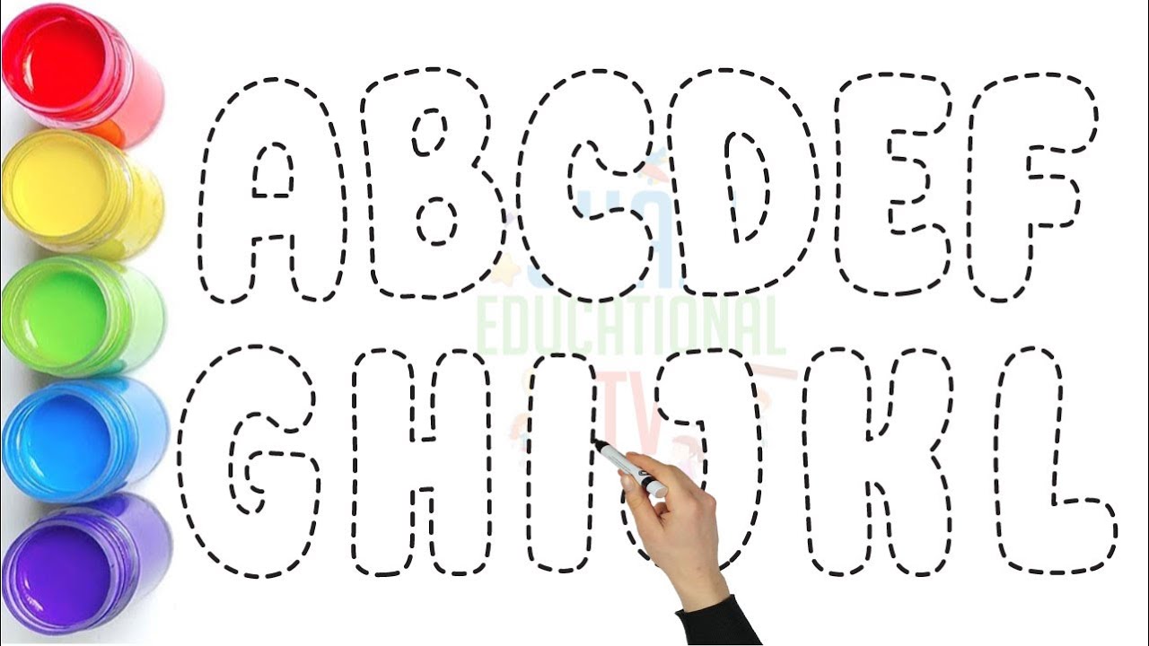 Learn to Write Your ABCs! Tracing & Coloring - YouTube