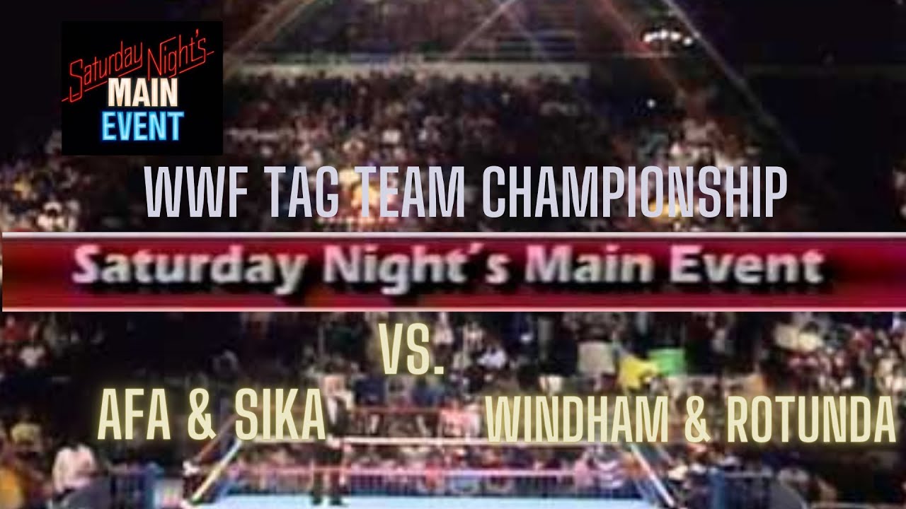 The Wild Samoans Afa & Sika vs. Barry WIndham & Mike Rotunda - Saturday ...