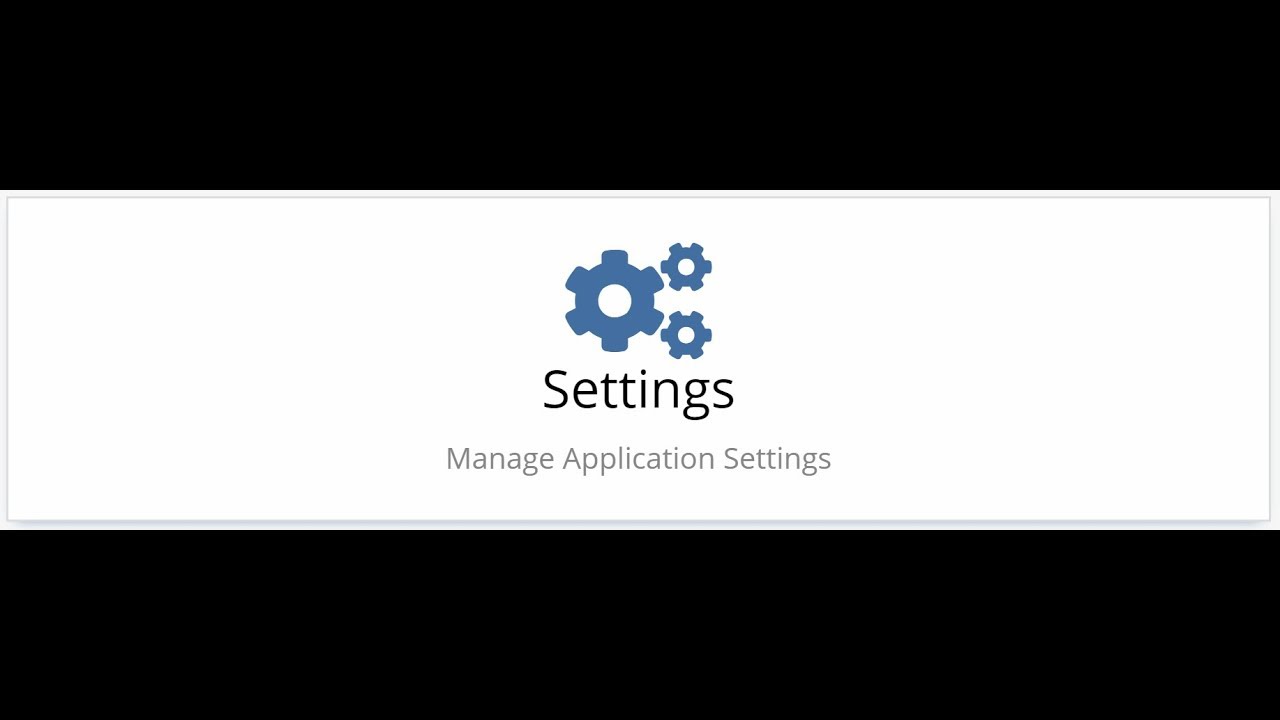 Introduction to Service Manager Application Settings - YouTube